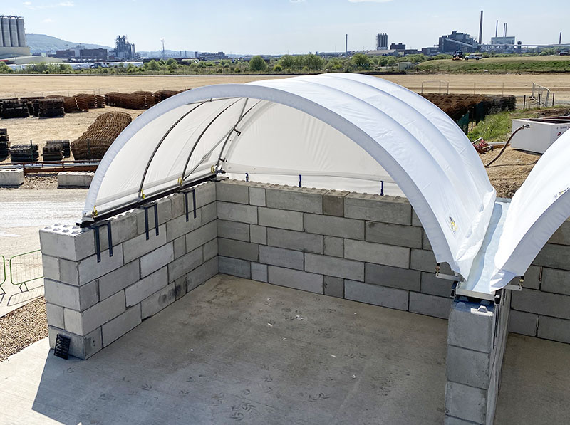 Block Wall Mounted Shelters - Allshelter