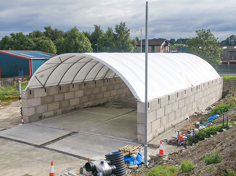 Block Wall Mounted Shelters - Allshelter